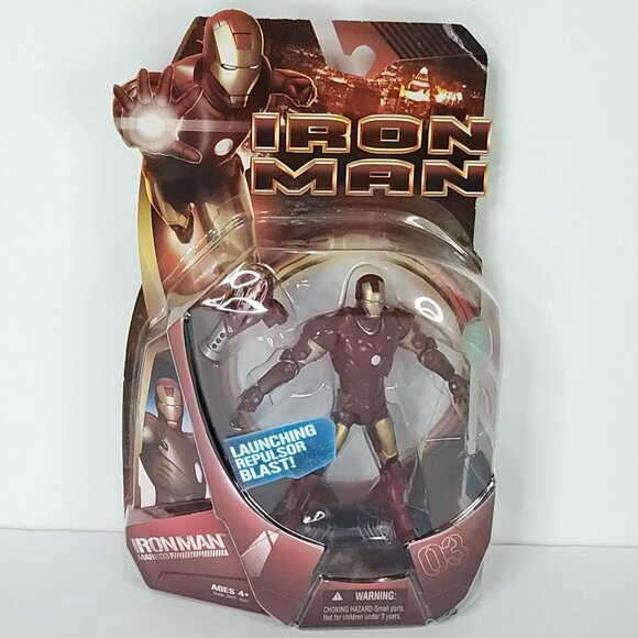 Action | Toys | Ironman Launching Repulsor Blast Red Prototype Figure 3 ...